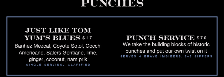 Menu PDF — The Violet Hour