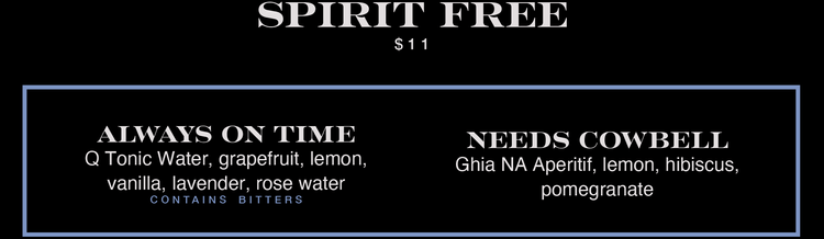 Menu PDF — The Violet Hour