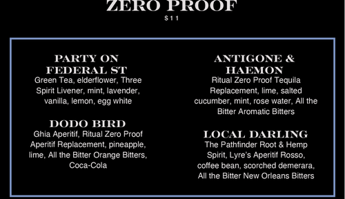 Menu PDF — The Violet Hour