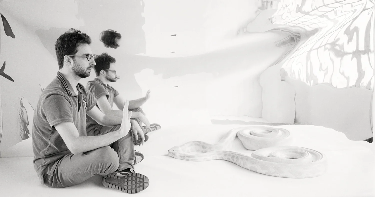 Inside white Space Snake — YOSEF JOSEPH YAAKOV DADOUNE