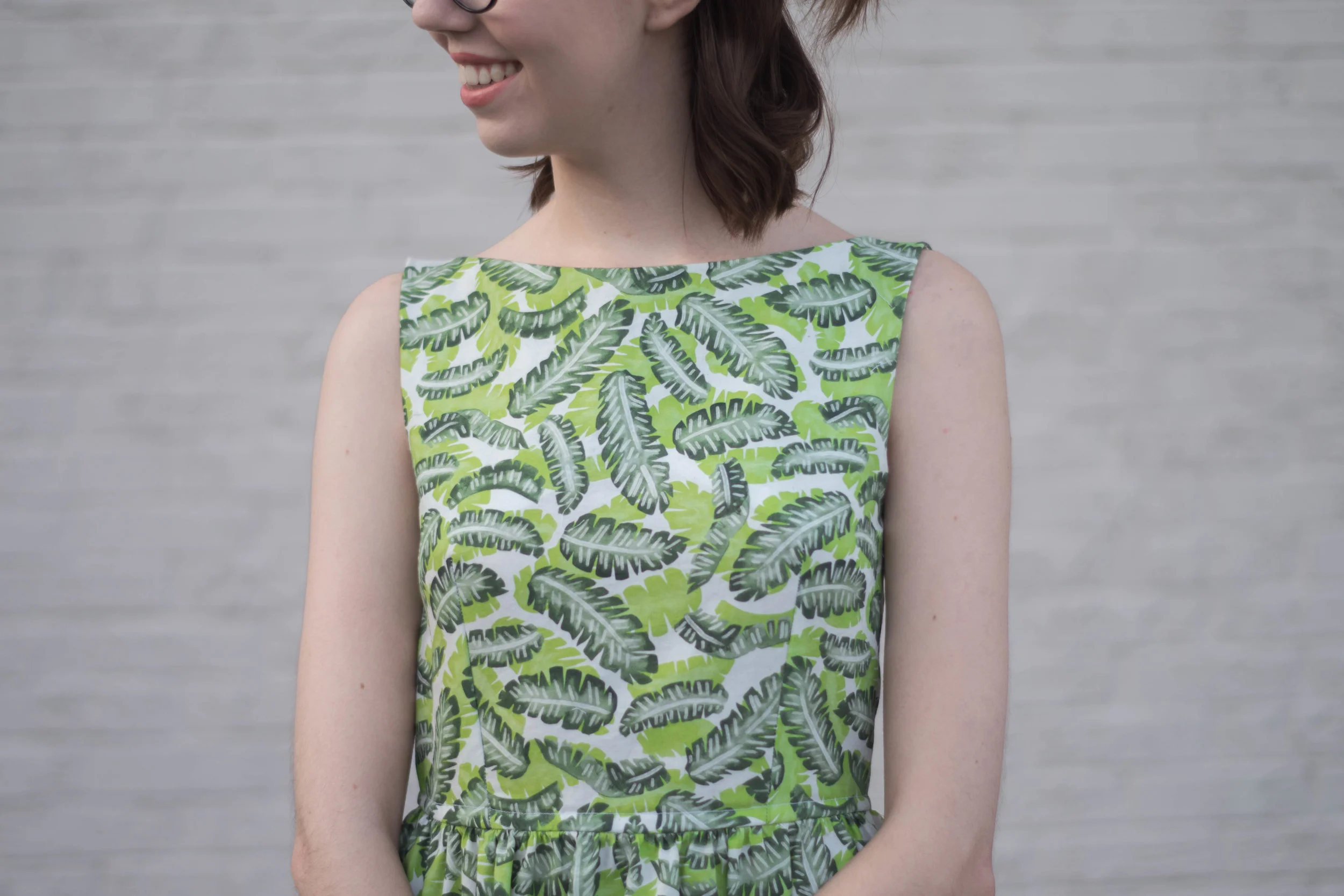 How to add a Boat Neck to a Woven Dress Pattern — Maker Style