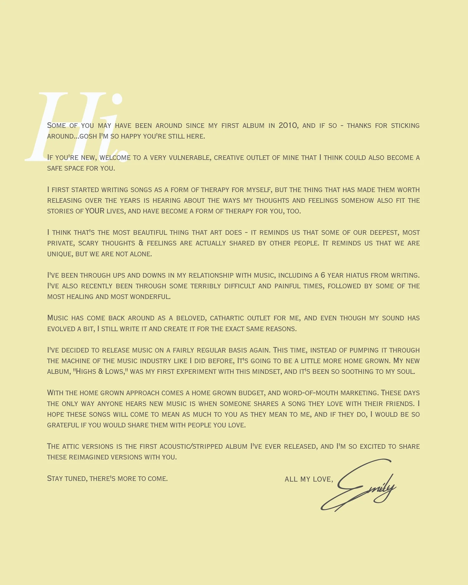 NEWS — EMILY HEARN