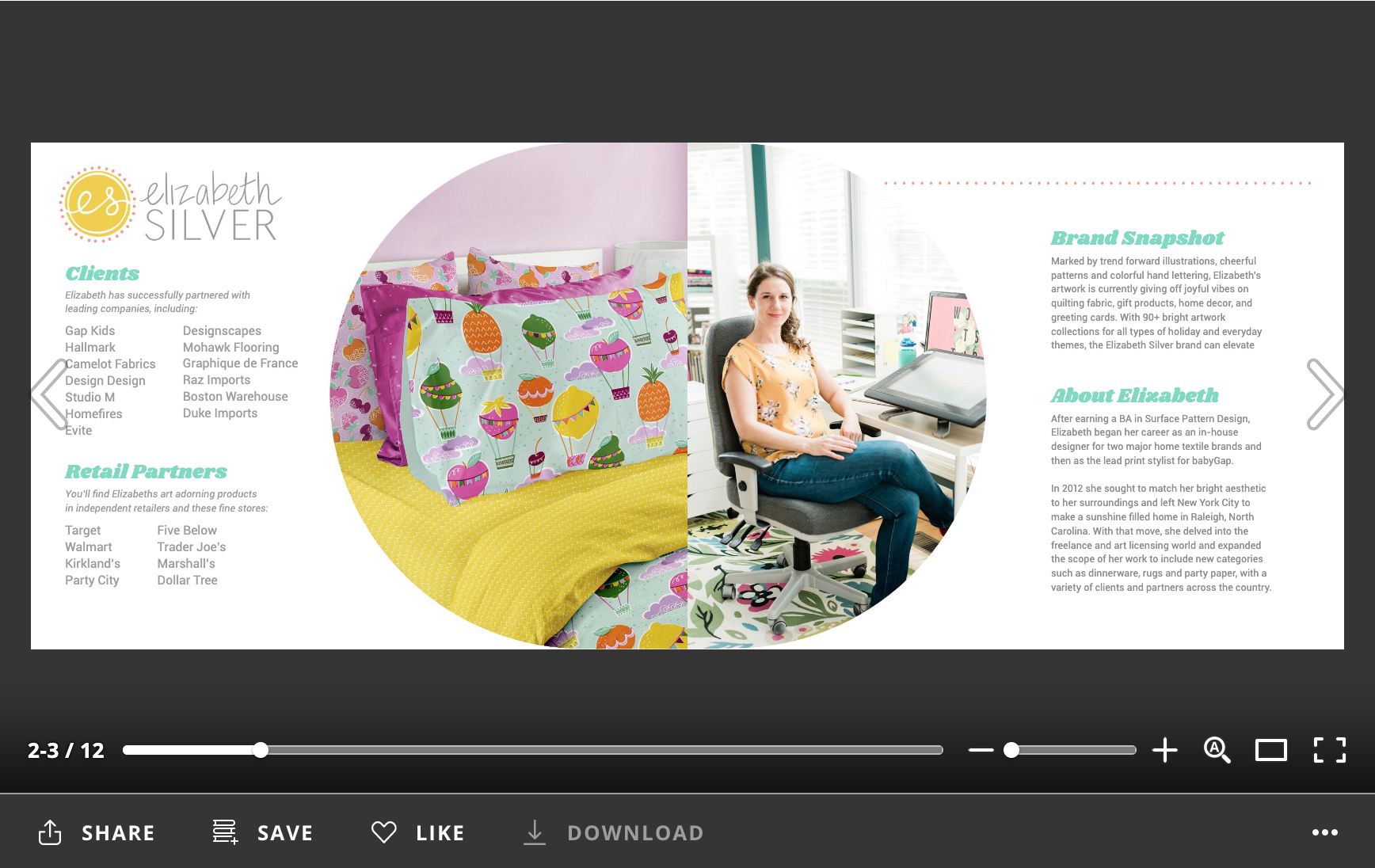 How to Format a Surface Pattern Design Portfolio | elizabeth silver ...