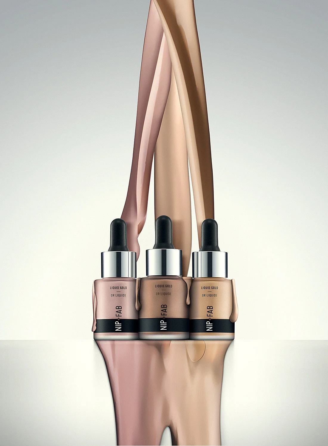 Nip+Fab Liquid Gold - Cosmetics Product Photography