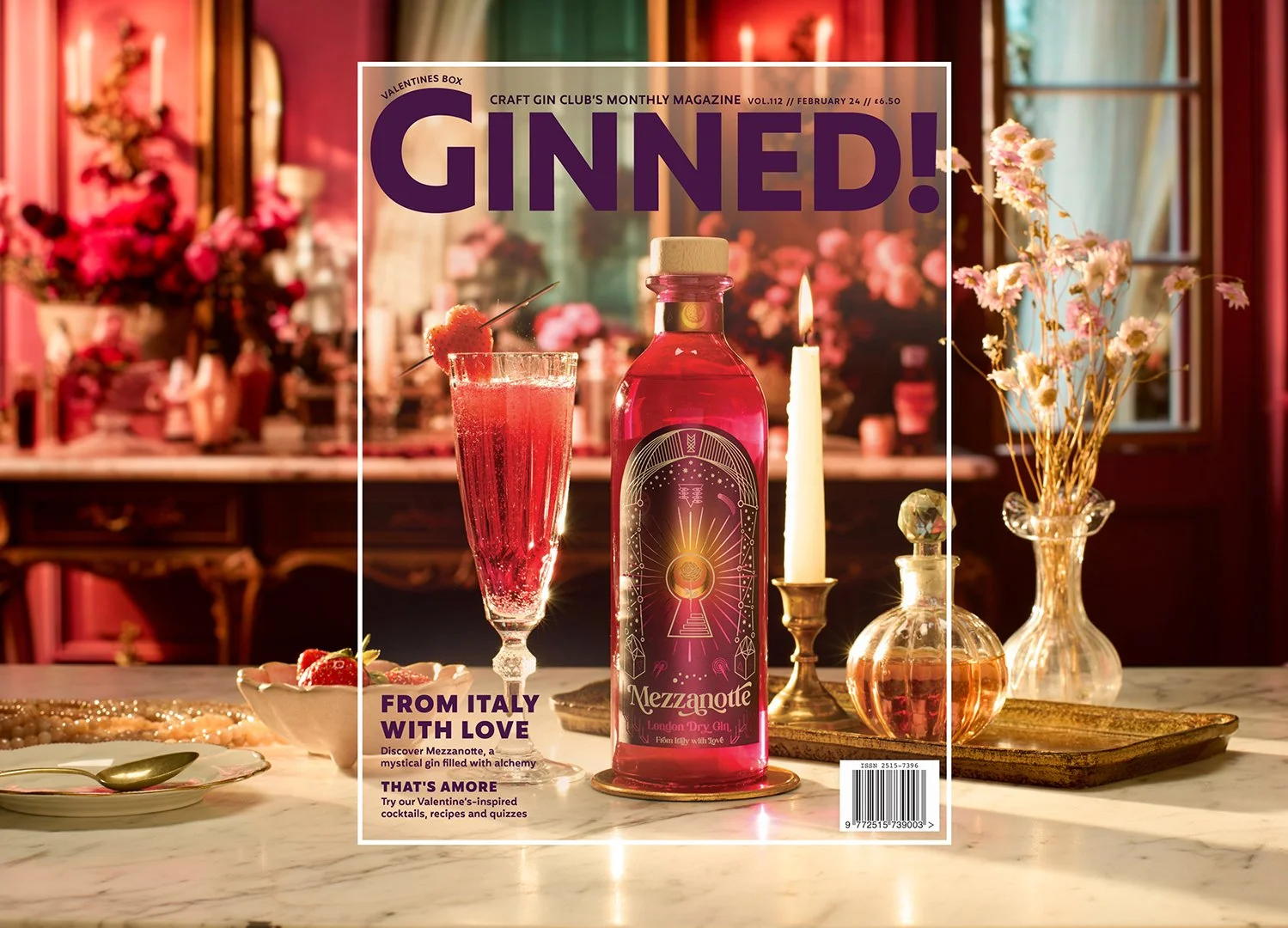 2024 GINNED! Magazine Cover - Drinks Photography by Lux