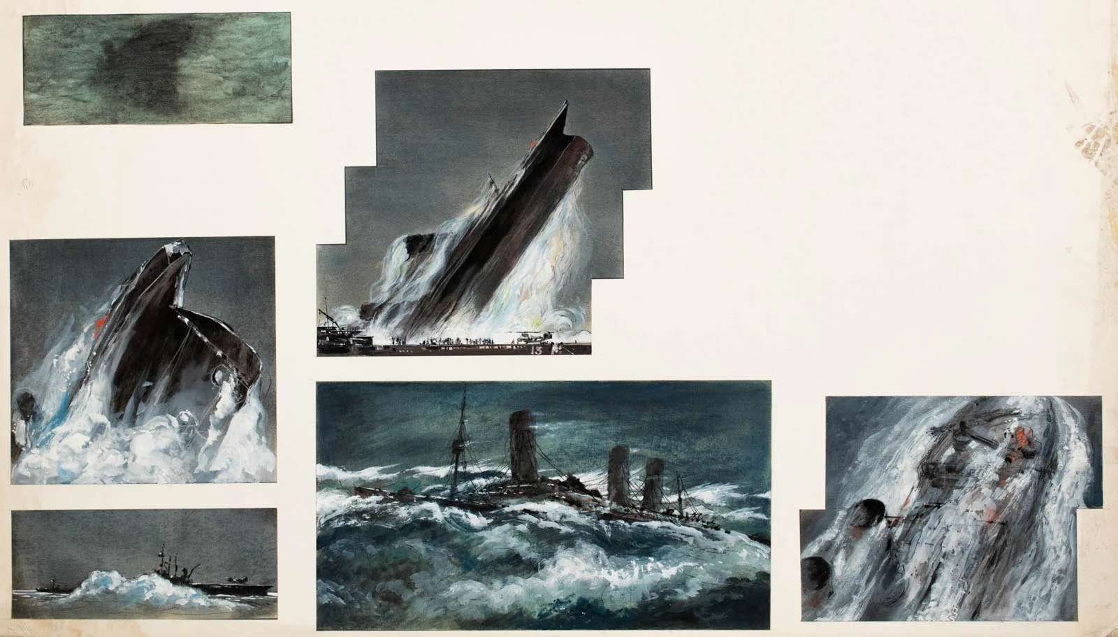 Raise the Titanic concept art for the raising sequence. : r/titanic