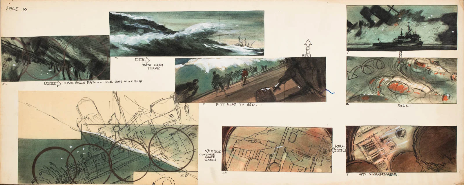 Raise the Titanic concept art for the raising sequence. : r/titanic