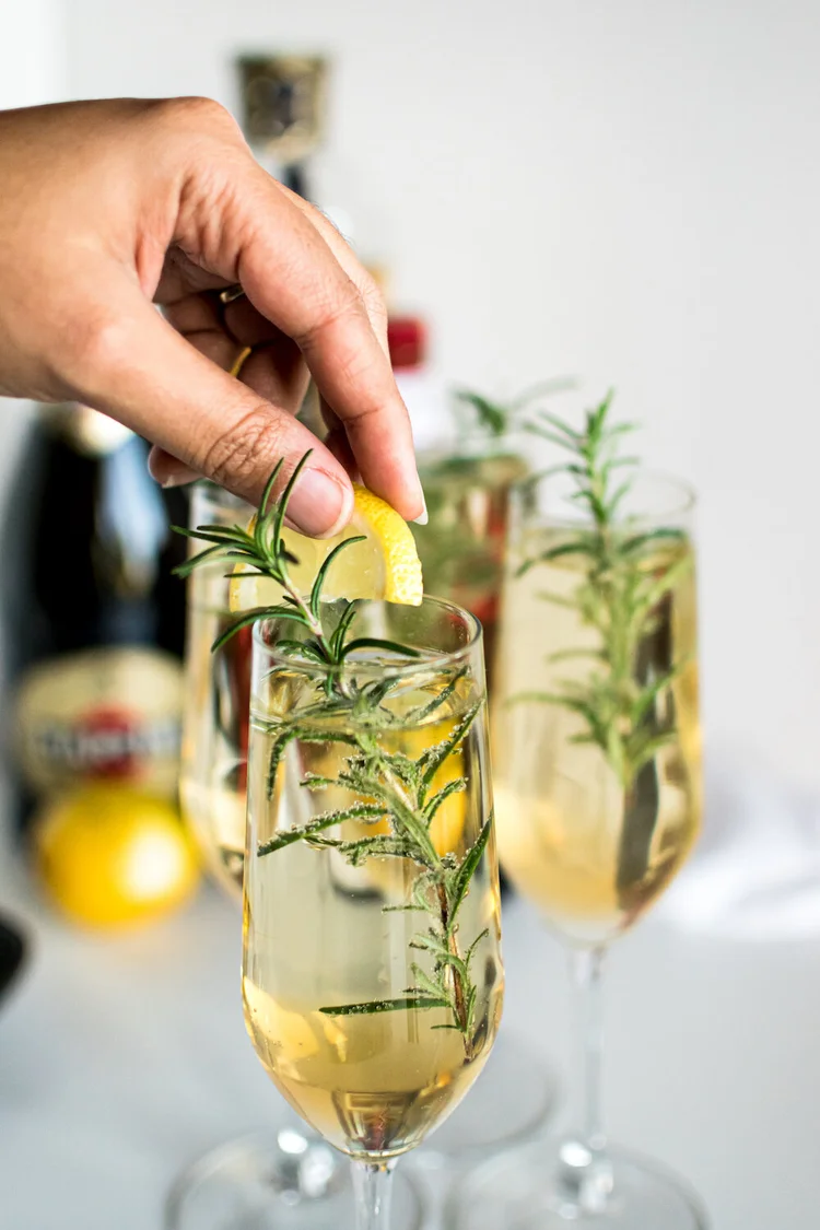 Rosemary & Elderflower Prosecco Cocktail — A Certain Aesthetic