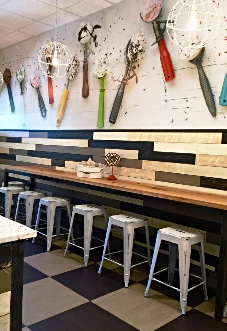 The Making of a Giant Wall Mural -- Ice Cream Scoops, of Course ...