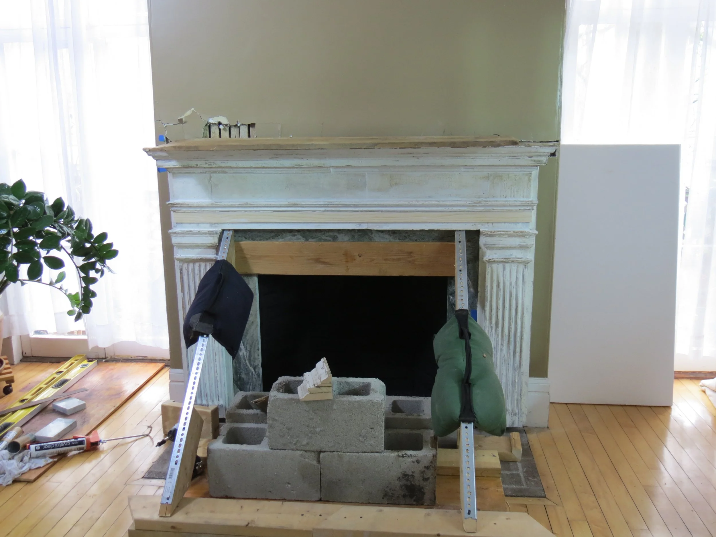 MANTEL MAKEOVER -- For Under $200 Using Reclaimed Materials! — Joanne ...