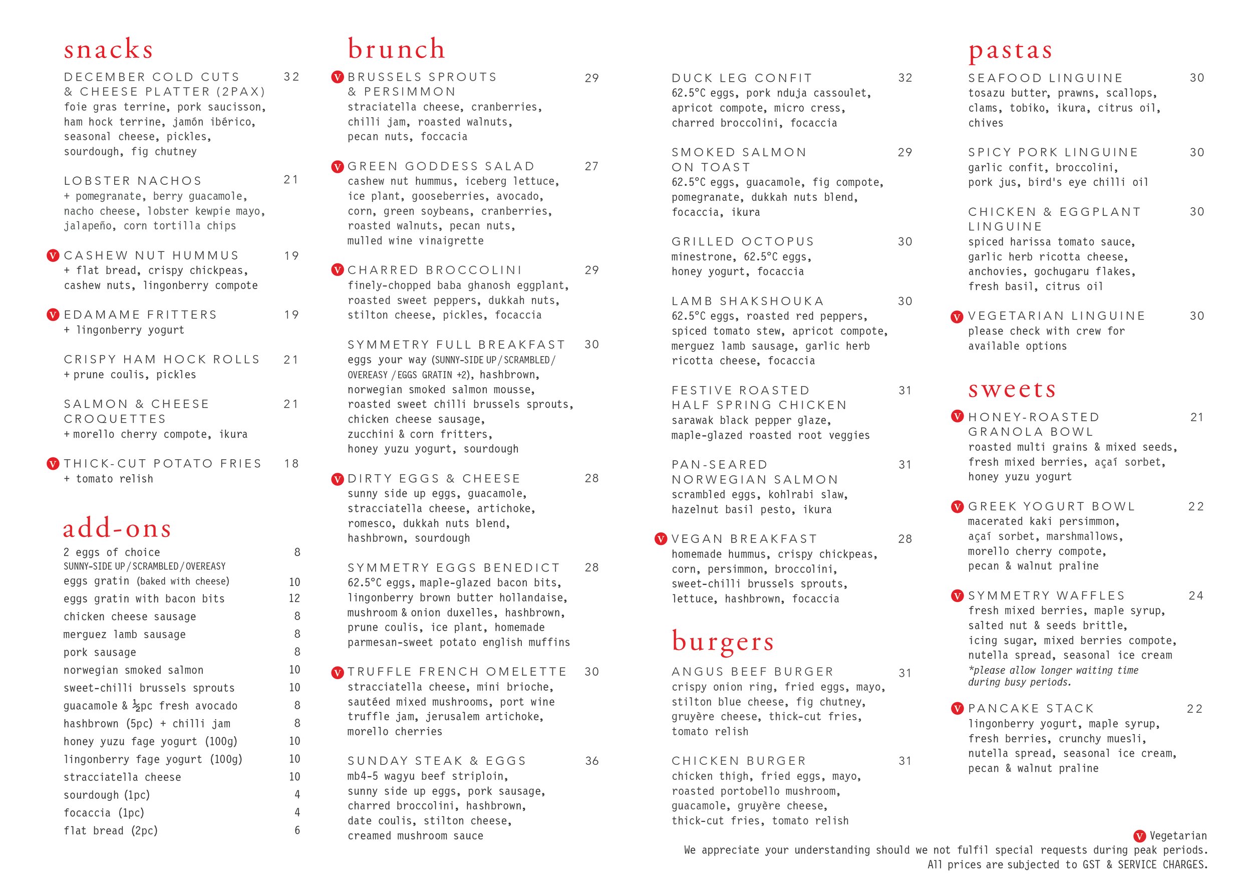 Menu — Symmetry