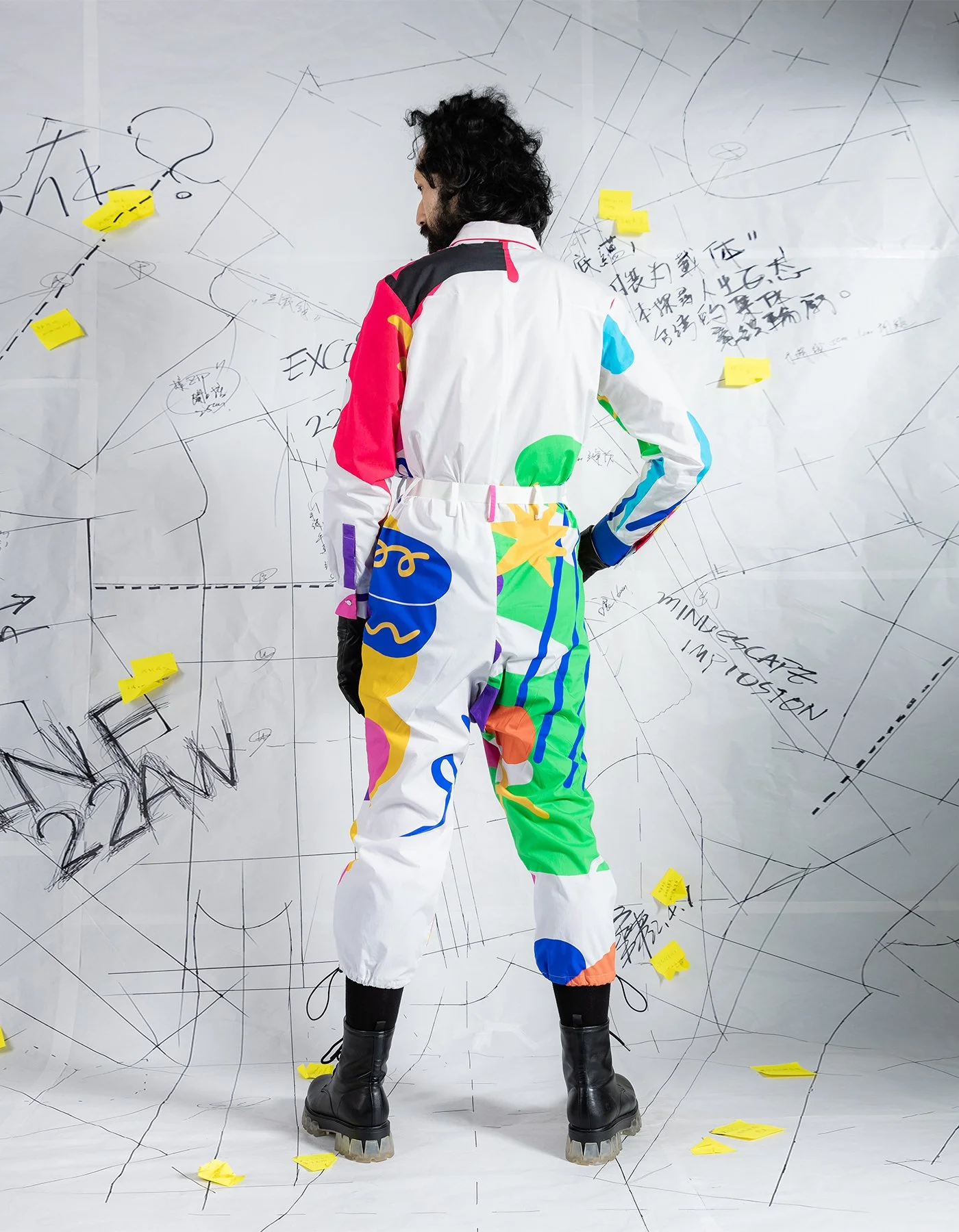 INF Crossover White Printed Overalls — INF - Garment for the rebels ...
