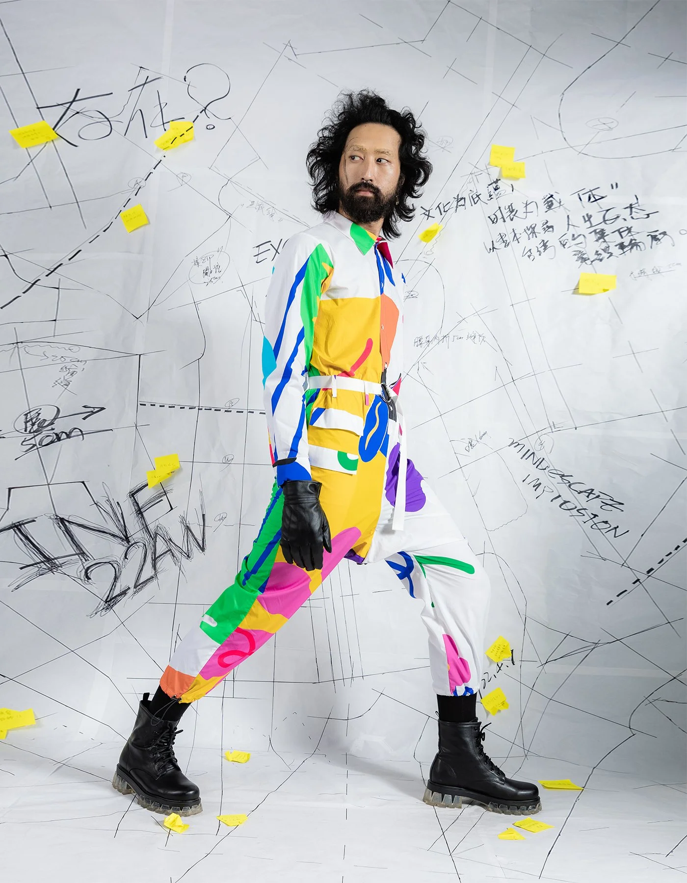 INF Crossover White Printed Overalls — INF - Garment for the rebels ...
