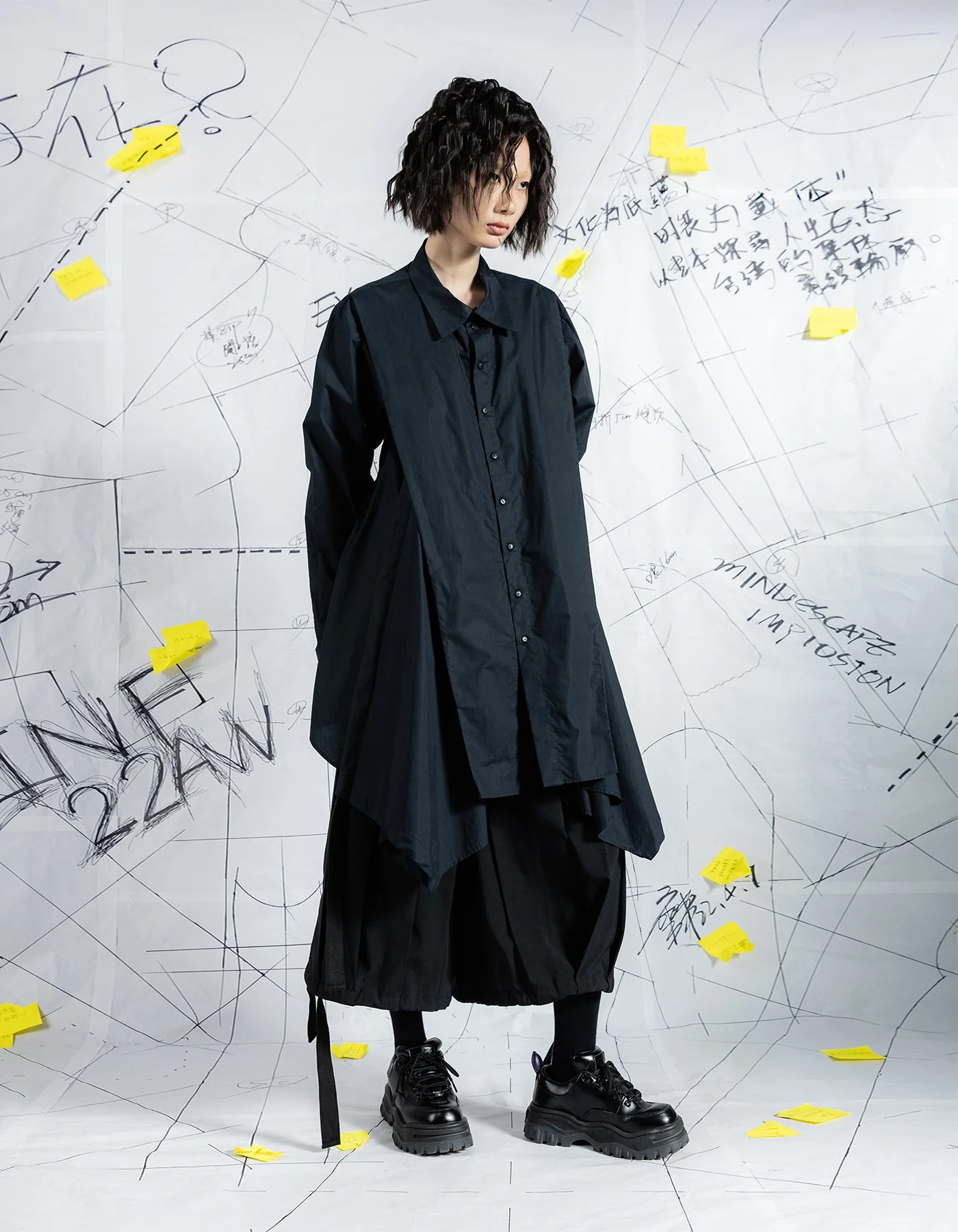 INF Book Page Structure Long Shirt With Straps — INF - Garment for the ...