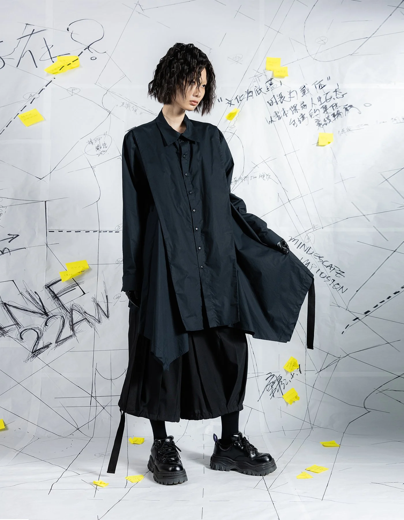 INF Book Page Structure Long Shirt With Straps — INF - Garment for the ...