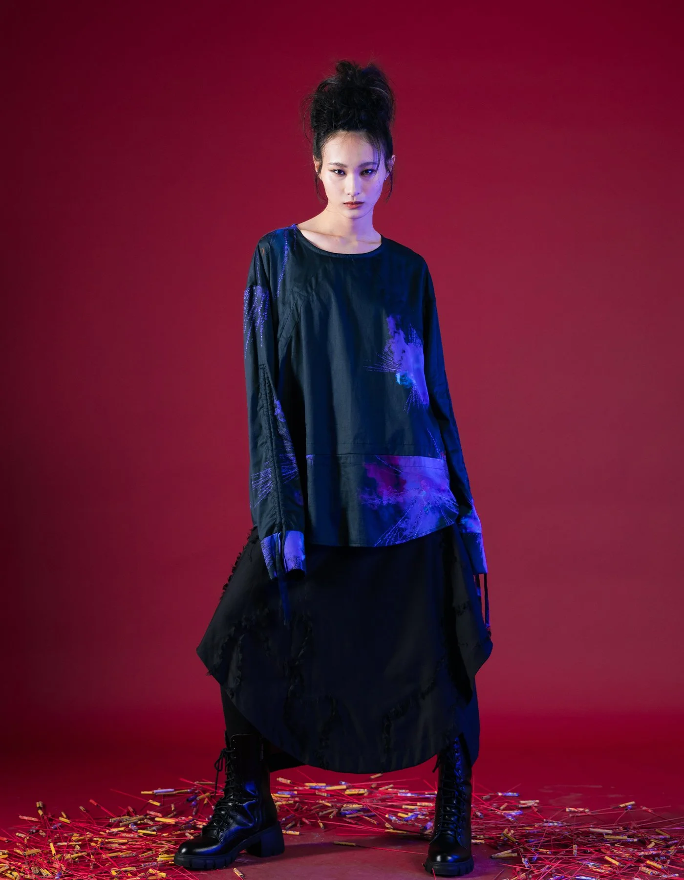 INF Drawstring Retro-Printing Top — INF - Garment for the rebels ...