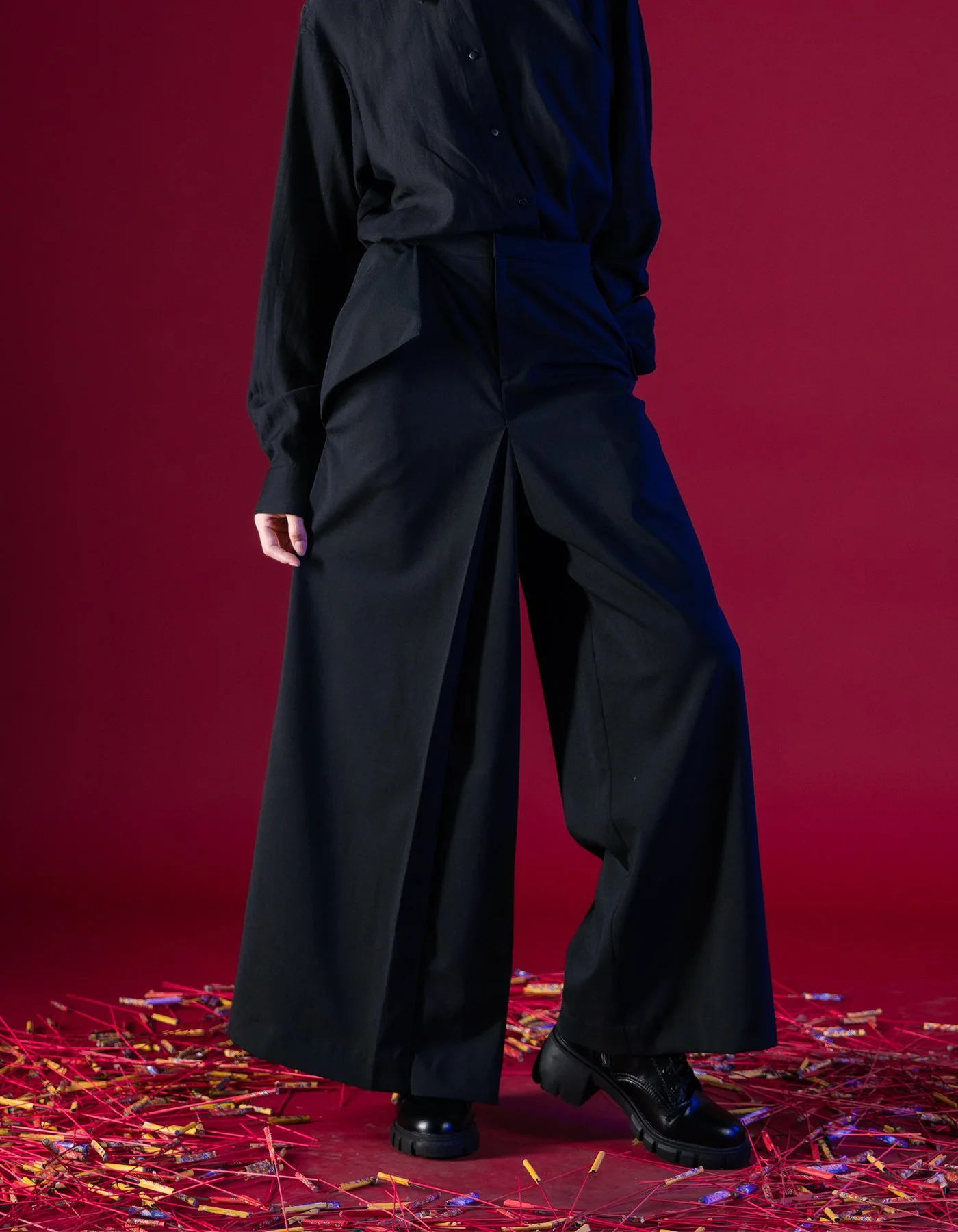 INF Double Flips Draping Width Pants — INF - Garment for the rebels ...