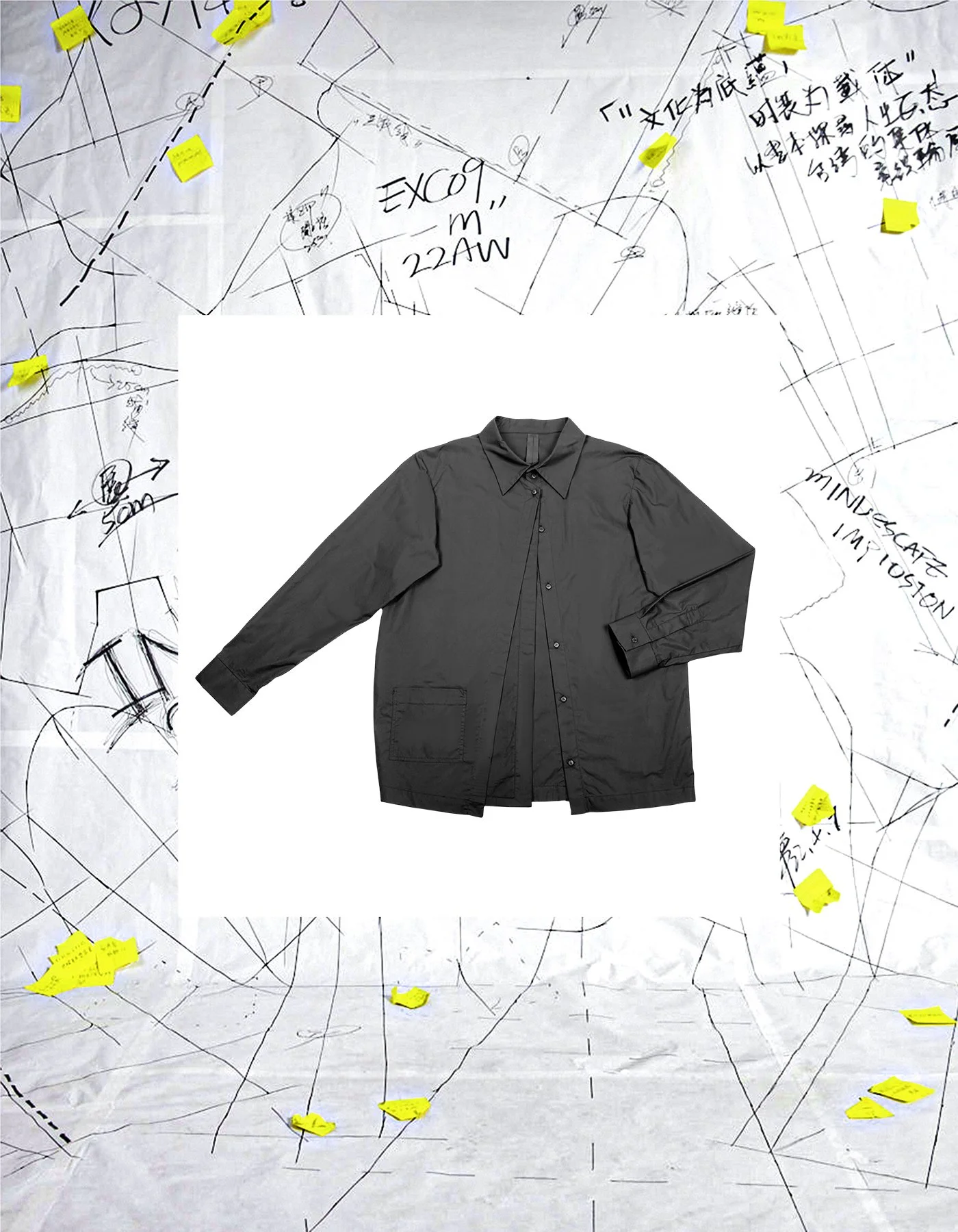 INF Triple Pleated Deconstructed Shirt — INF - Garment for the rebels ...