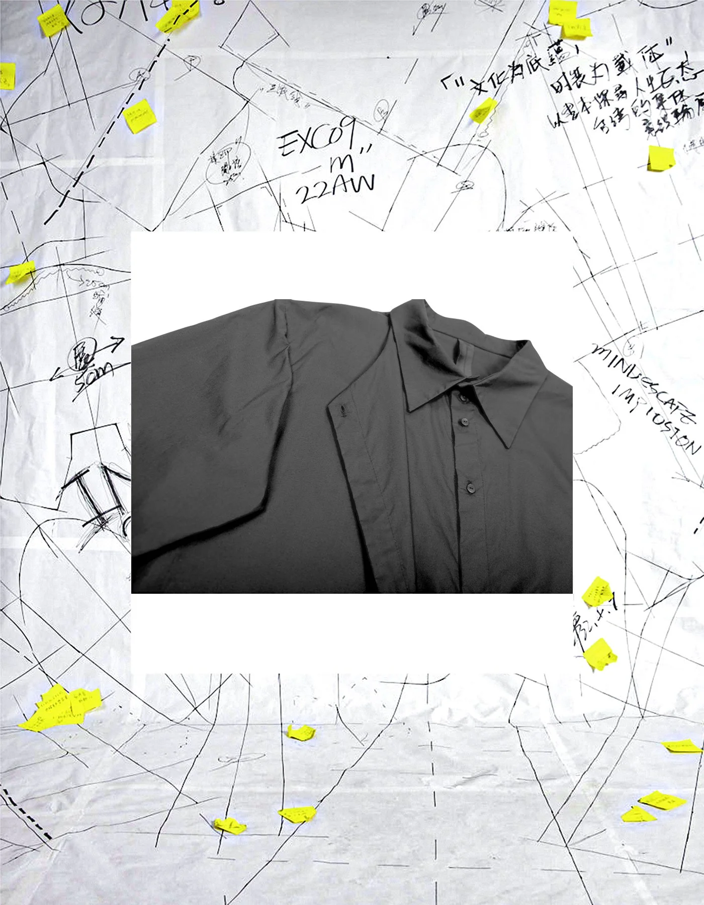 INF Triple Pleated Deconstructed Shirt — INF - Garment for the rebels ...