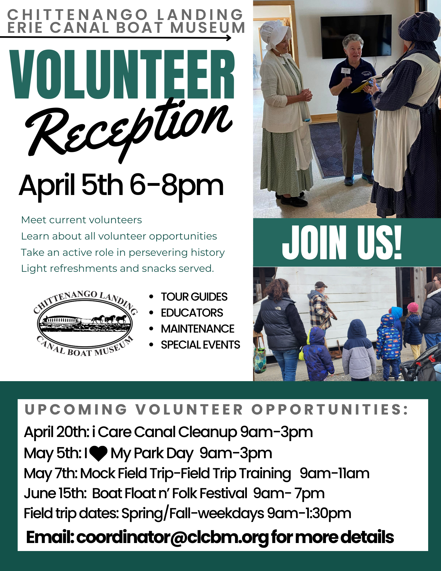 Events — Chittenango Landing Canal Boat Museum