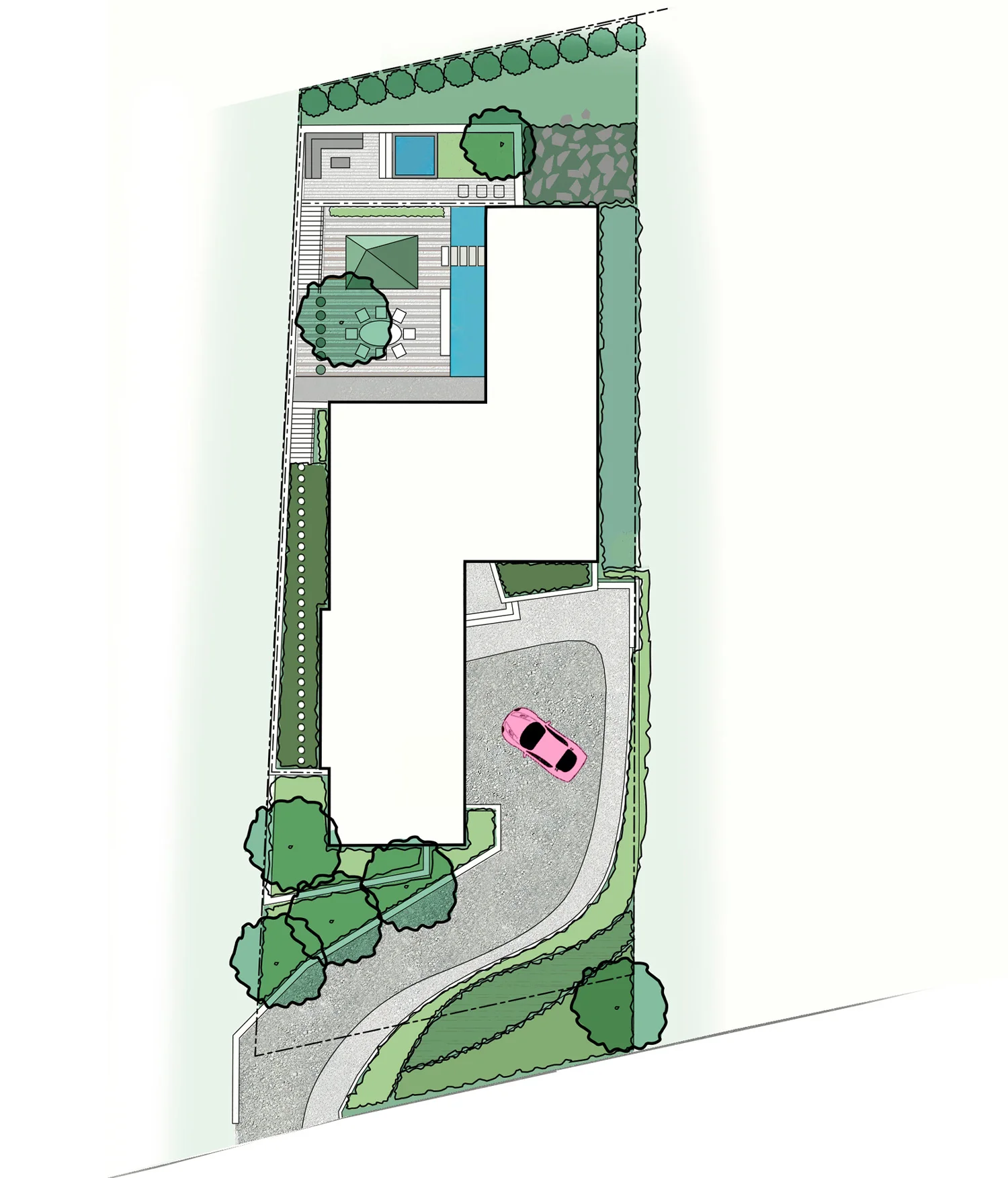 Terrain Work - Mid Mod House