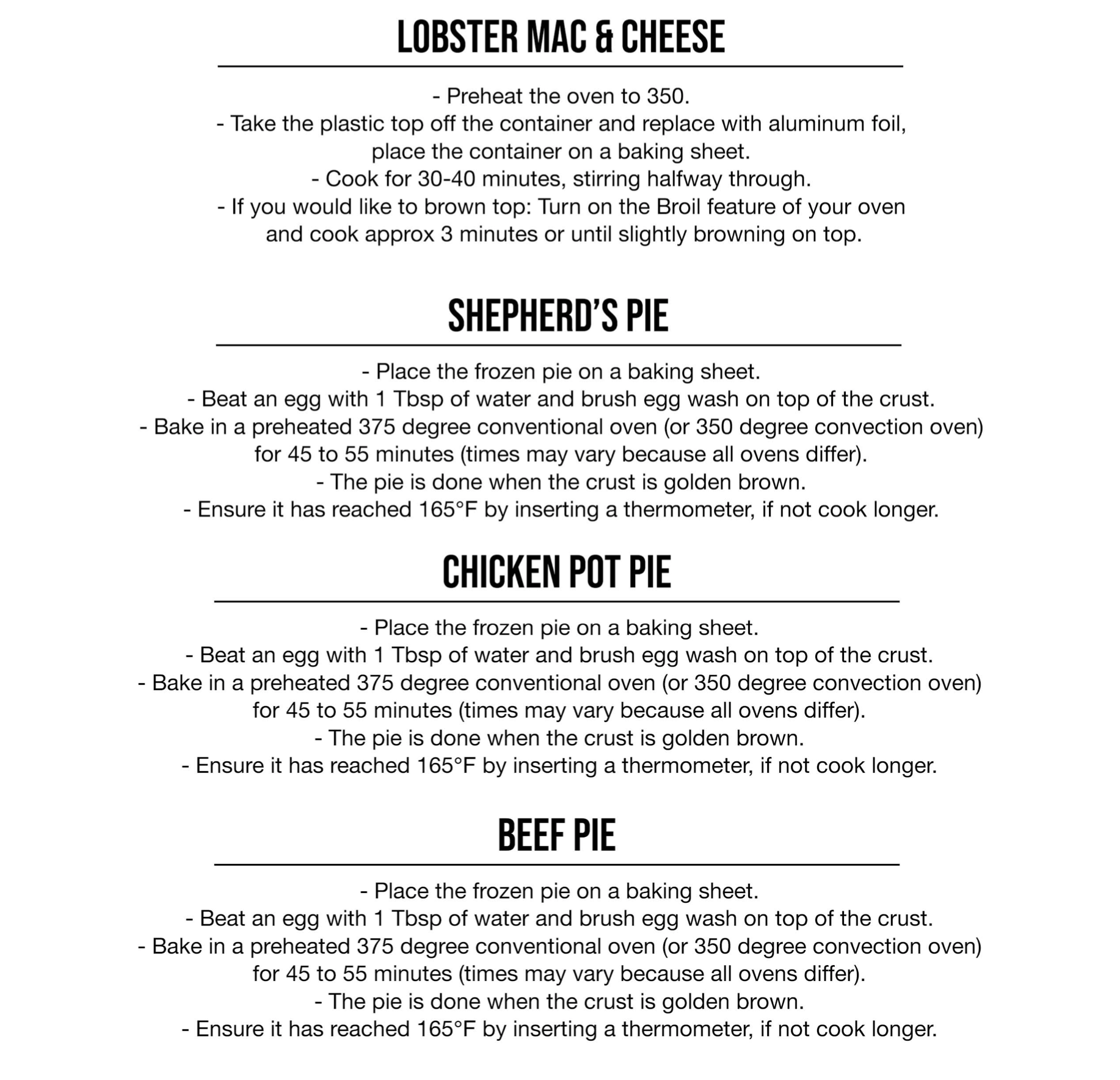 FAQ & Cooking Guide — Butchers Alley