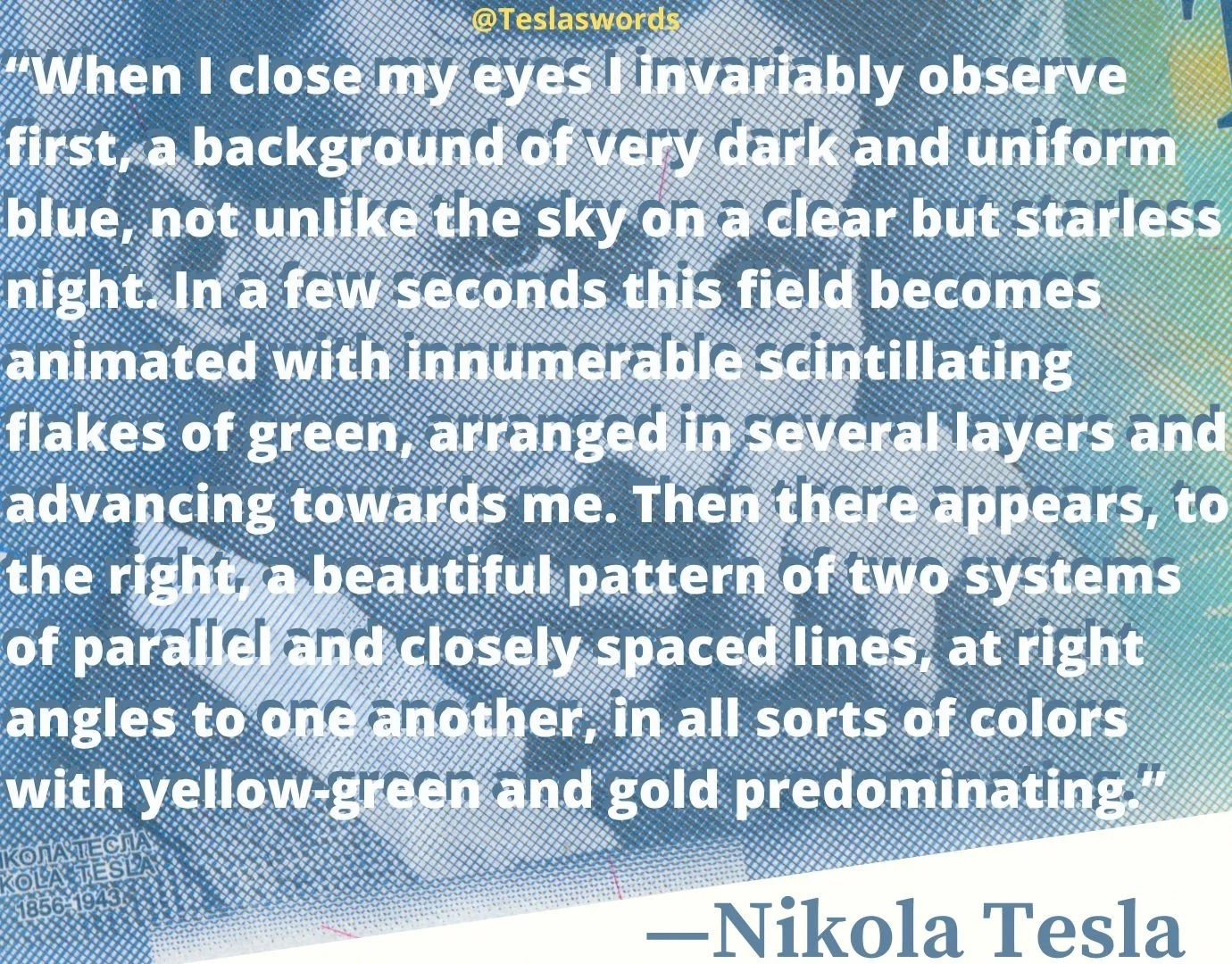 Tesla's Words by Ellis Oswalt