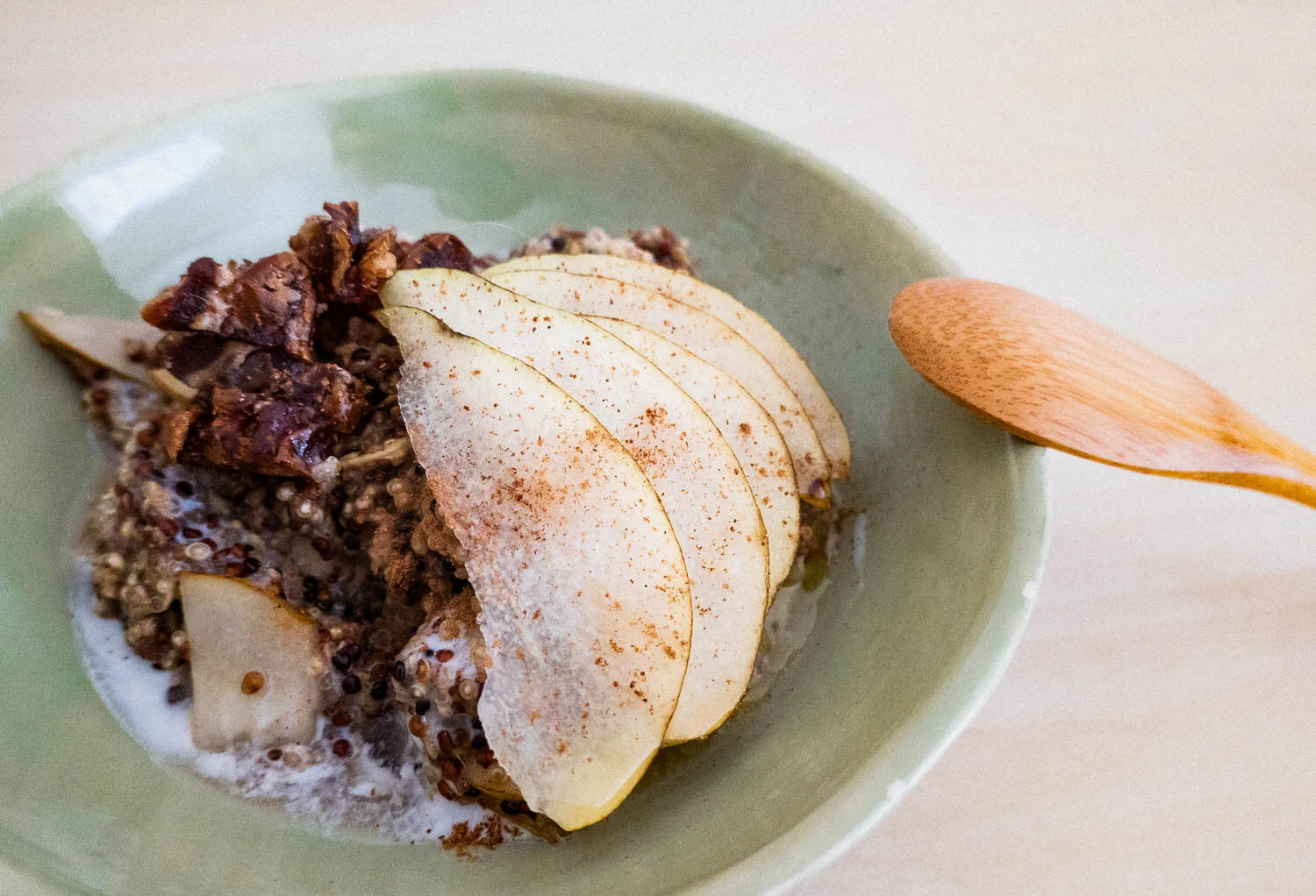 Spiced Pear Breakfast Porridge — Gaby Colletta
