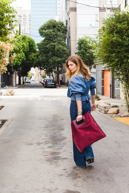 The Cass Clutch — Classic Cass | Stinson Amber Suede