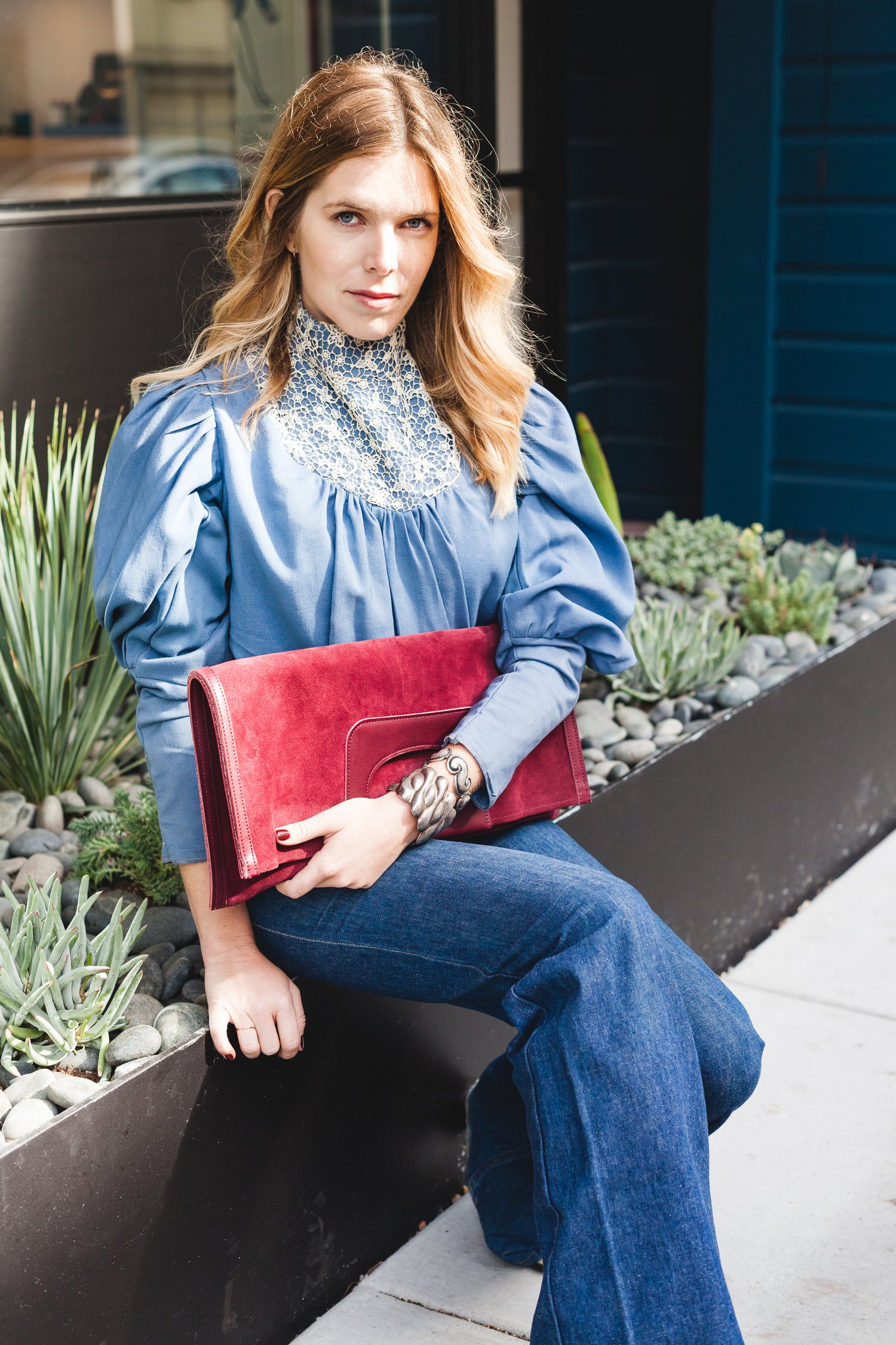The Cass Clutch — Classic Cass | Stinson Amber Suede