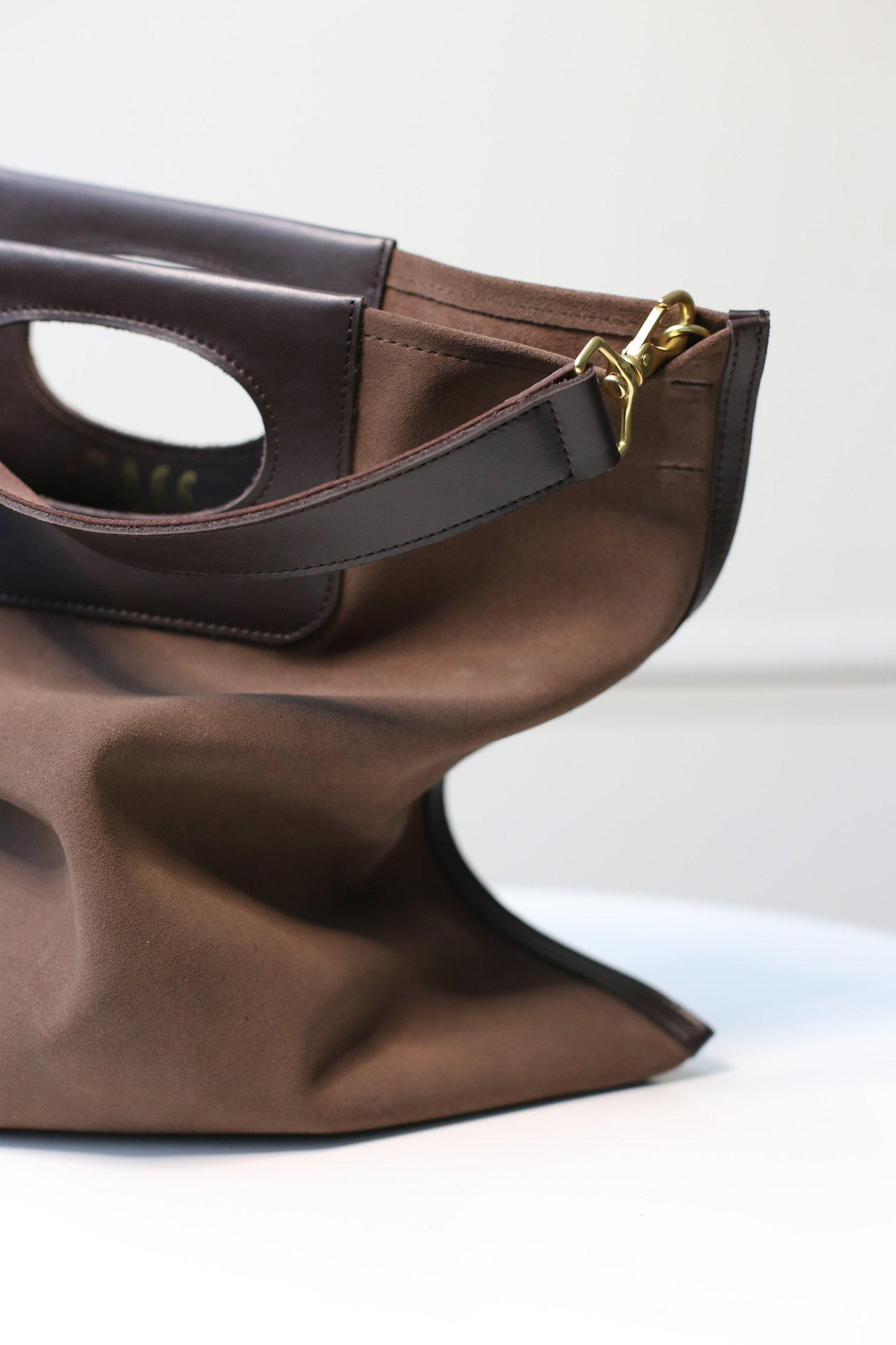 The Cass Clutch — Classic Cass | Stinson Amber Suede