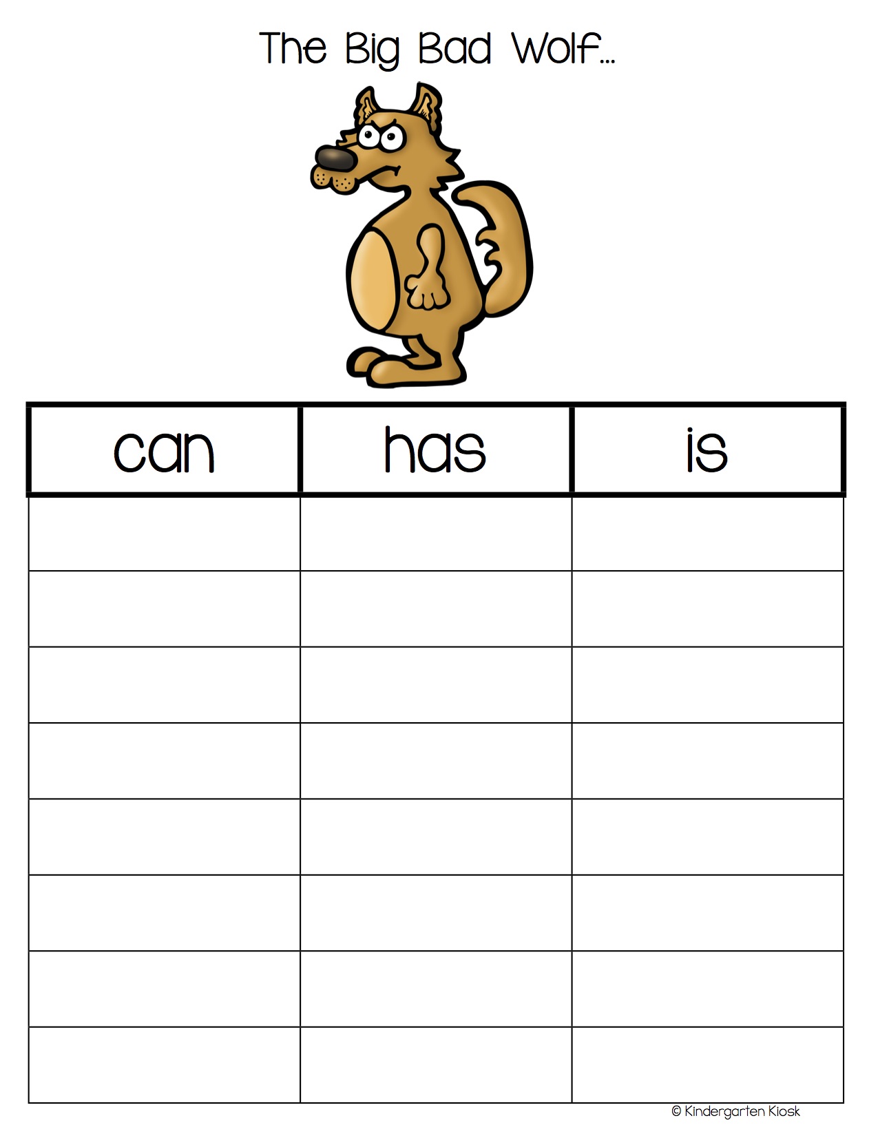 The Three Little Wolves And The Big Bad Pig Activities