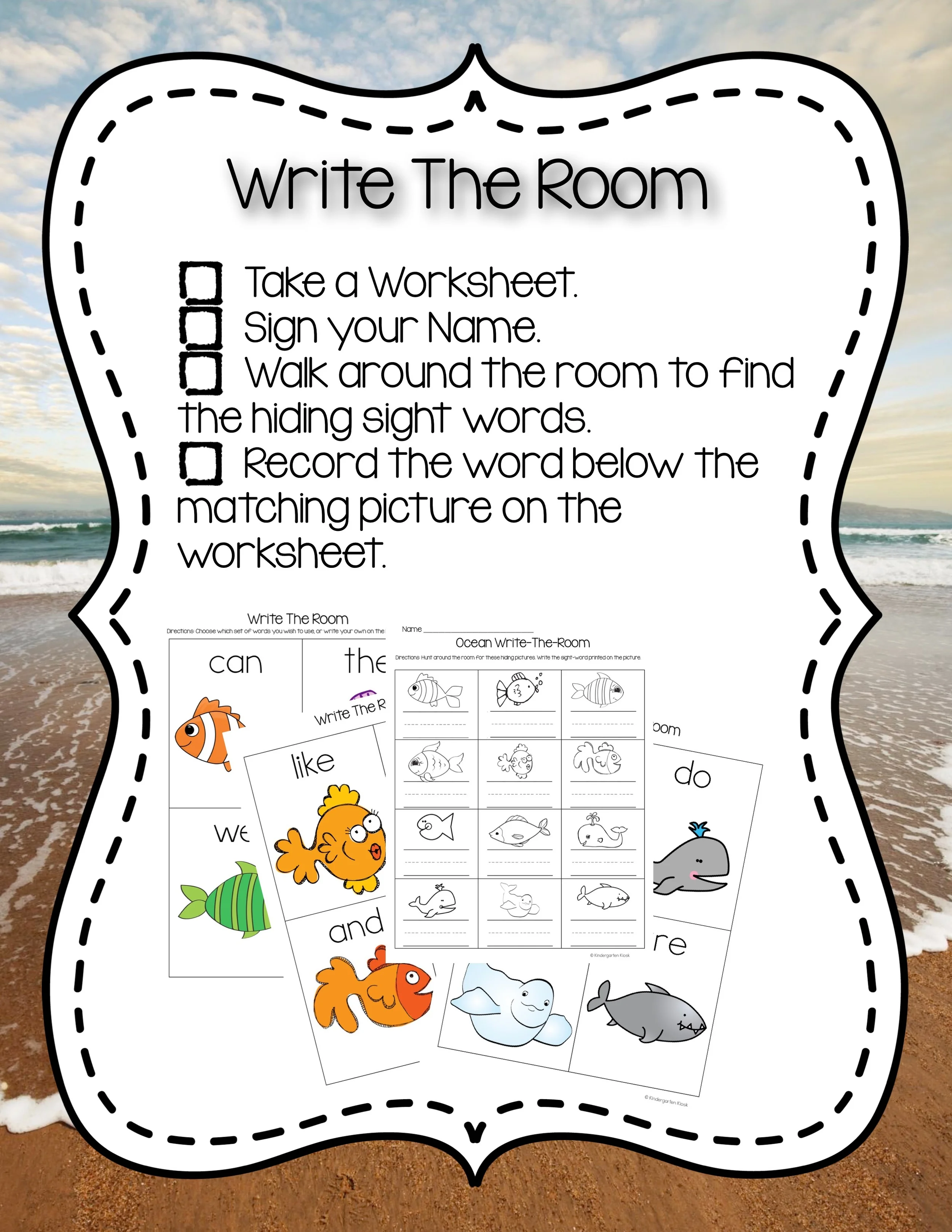 Beach Writing Prompts Kindergarten