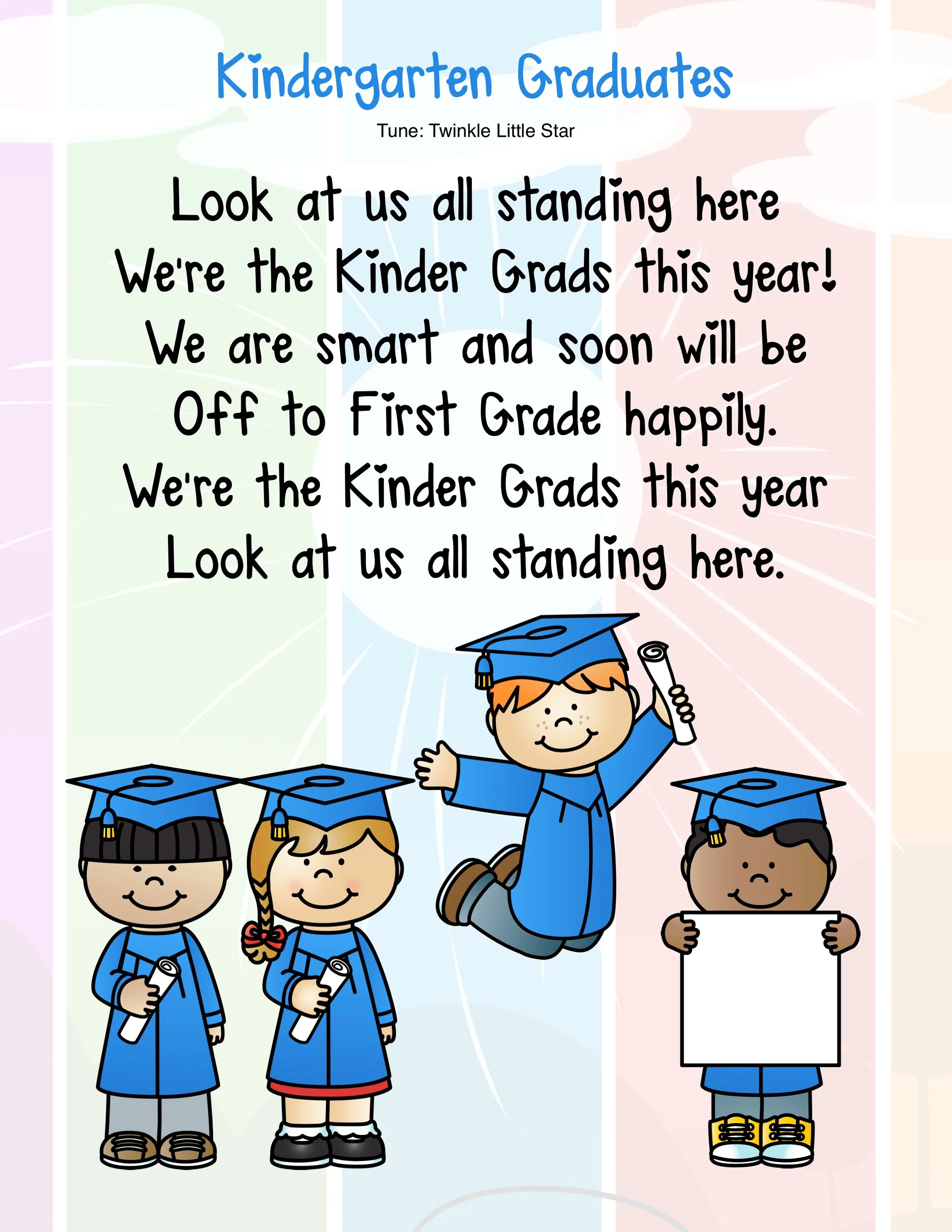 Kindergarten Or Preschool Graduation End of the Year Program Songs And Kindergarten Or Preschool Graduation End of the Year Program Songs And