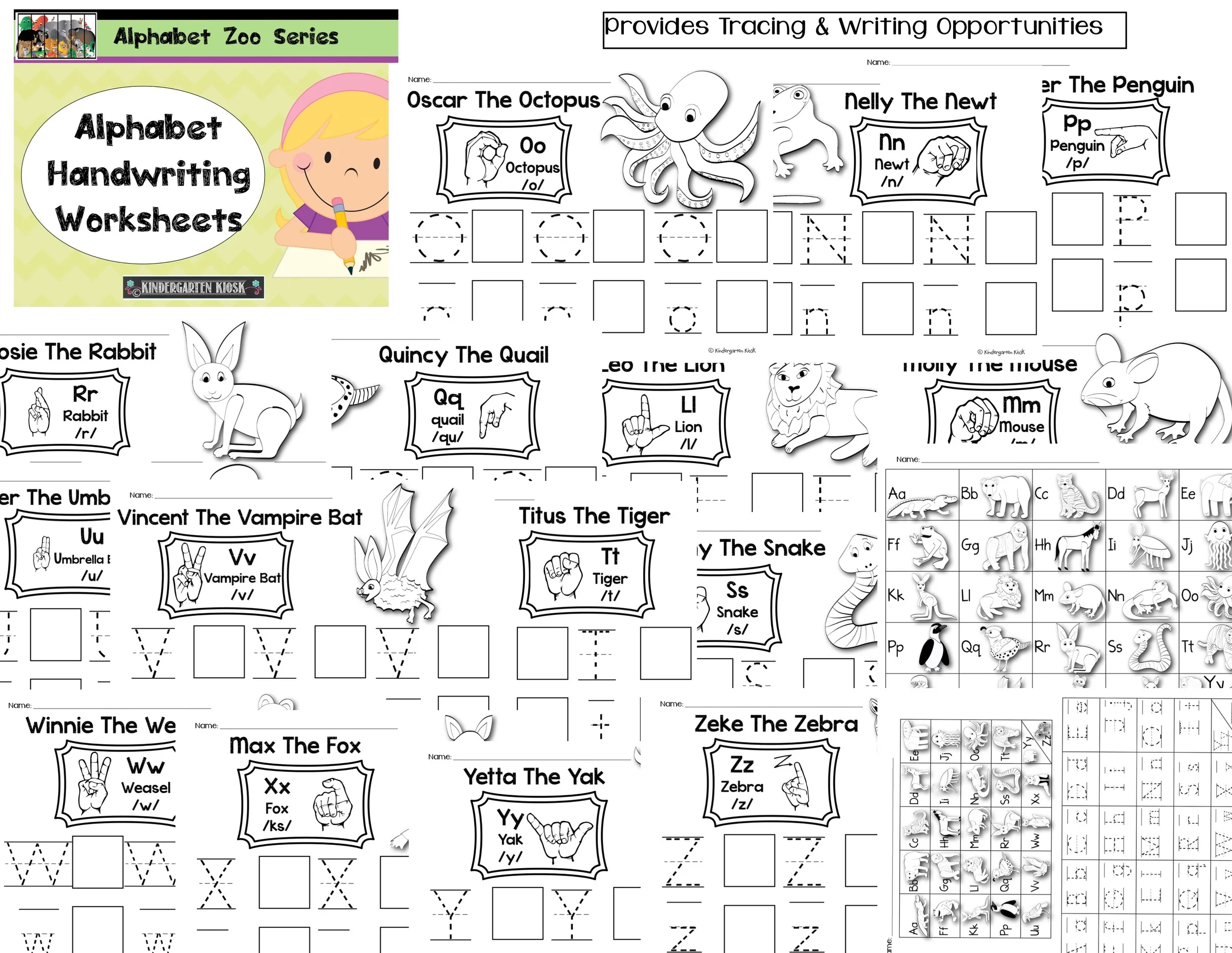Handwriting Sheets Alphabet