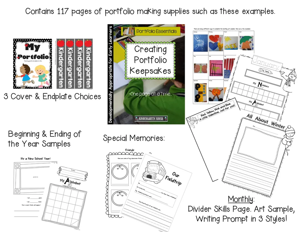 Easy Portfolio Memory Keepsakes — Kindergarten Kiosk