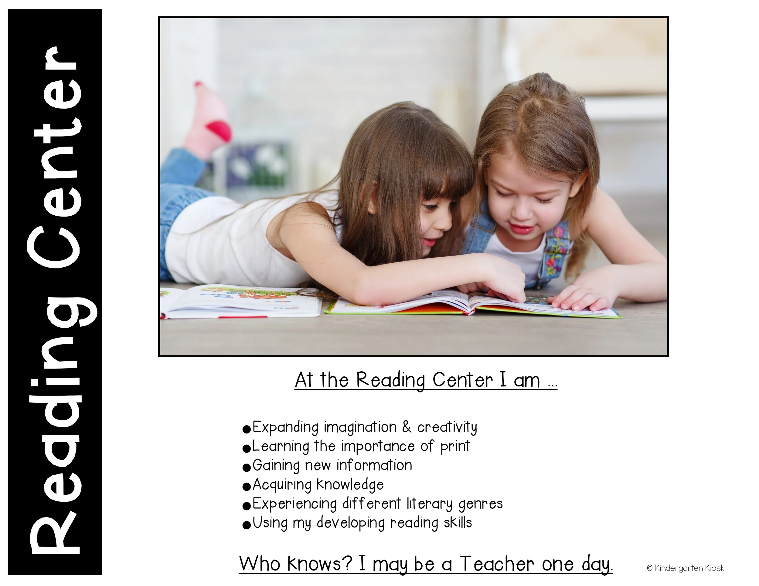 Literacy Center Sign