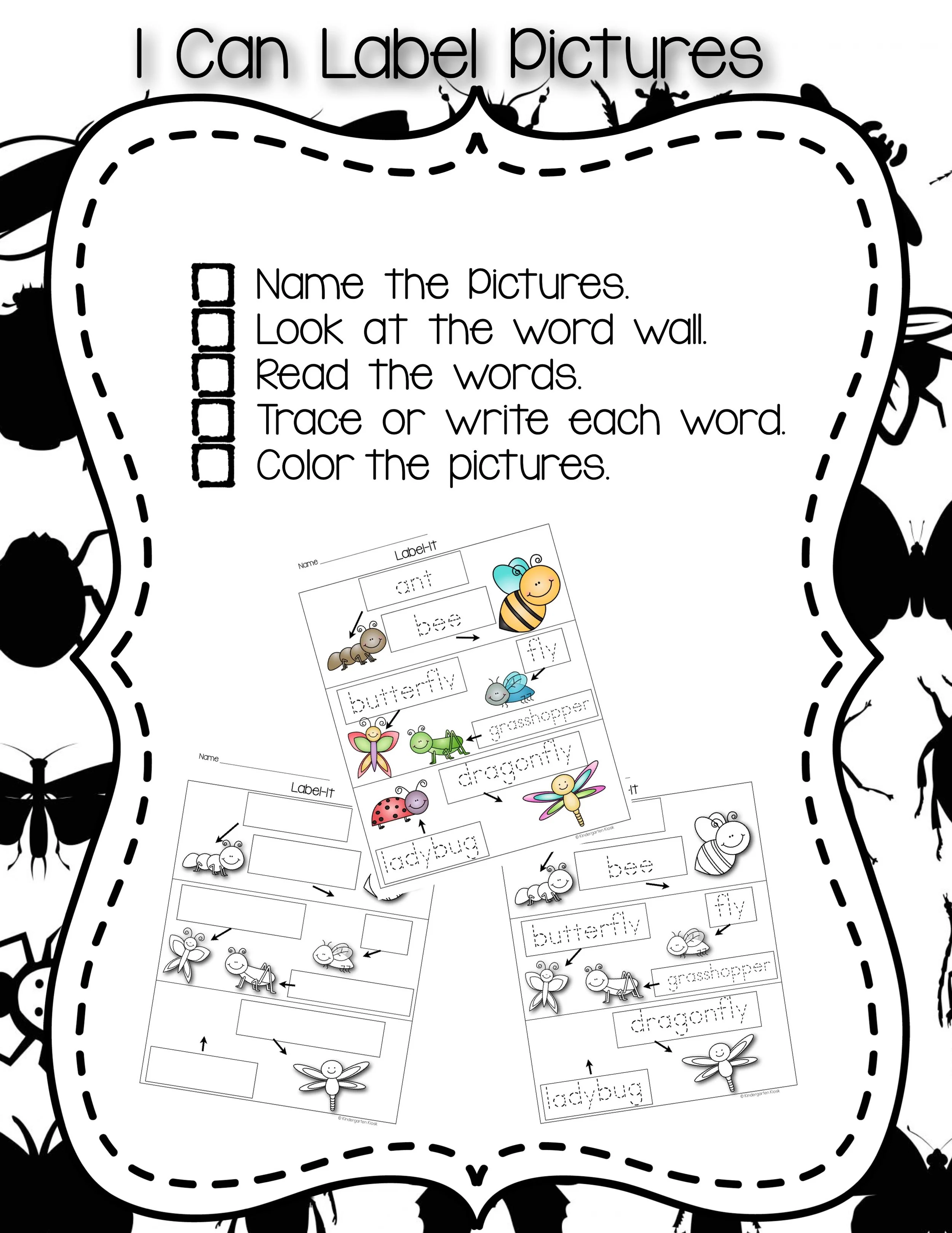 Insect Writing Activities — Kindergarten Kiosk