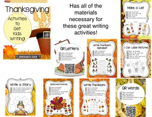Thanksgiving Activities to Get Your Kids Writing! — Kindergarten Kiosk