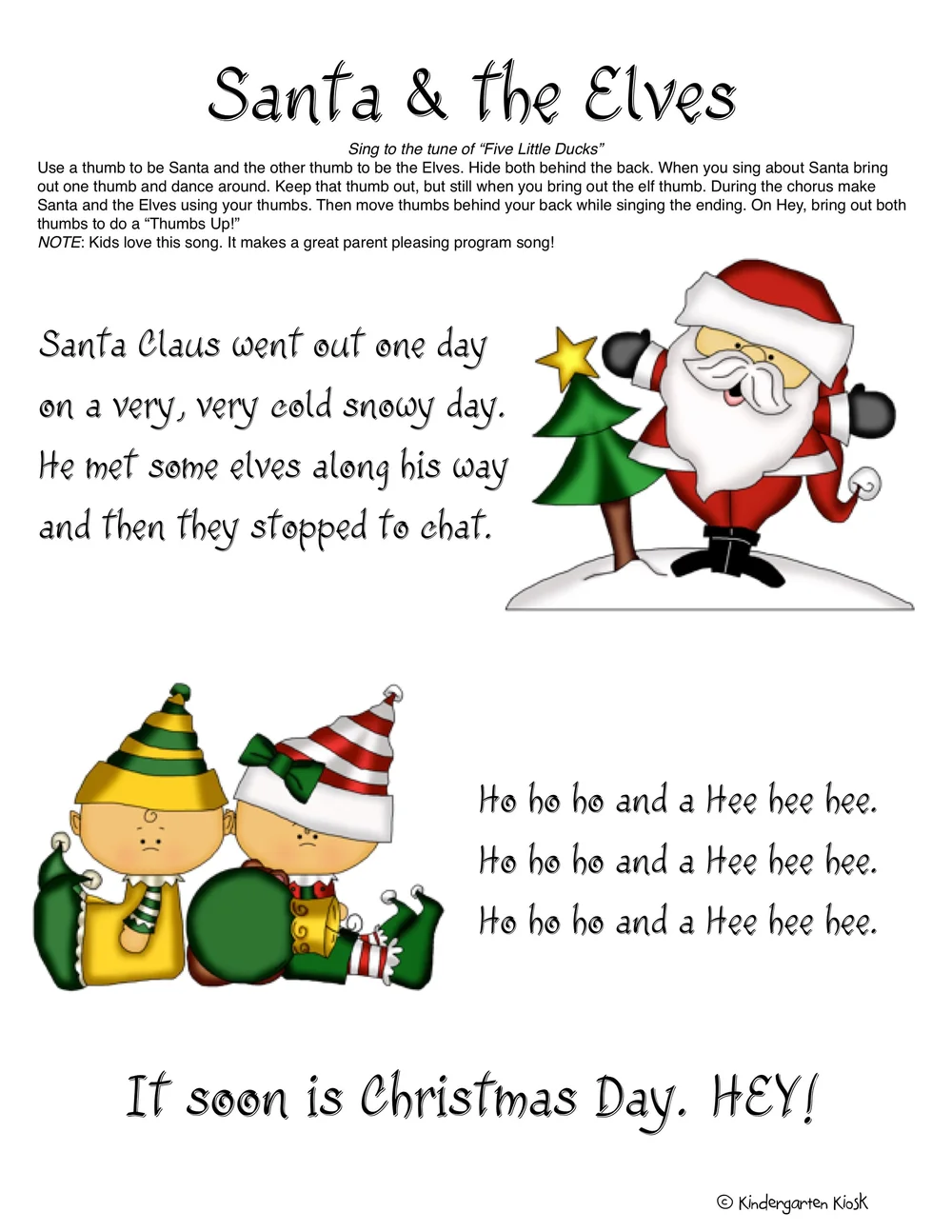 North Pole Activities — Kindergarten Kiosk