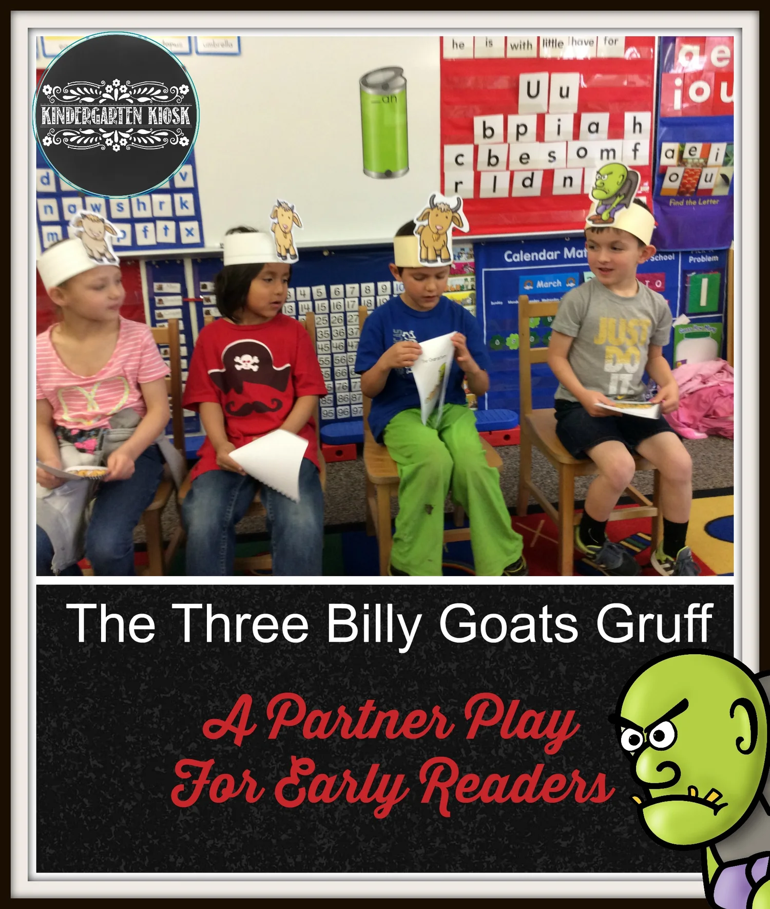 Three Billy Goats: Reader's Theater or Partner Play — Kindergarten Kiosk