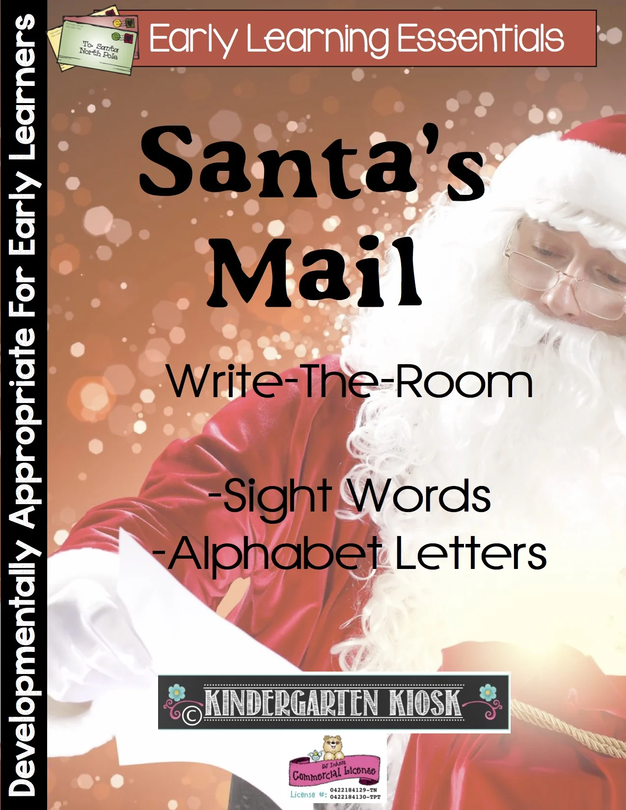 Santa's Mail: Write-The-Room Sight Word or Alphabet — Kindergarten Kiosk