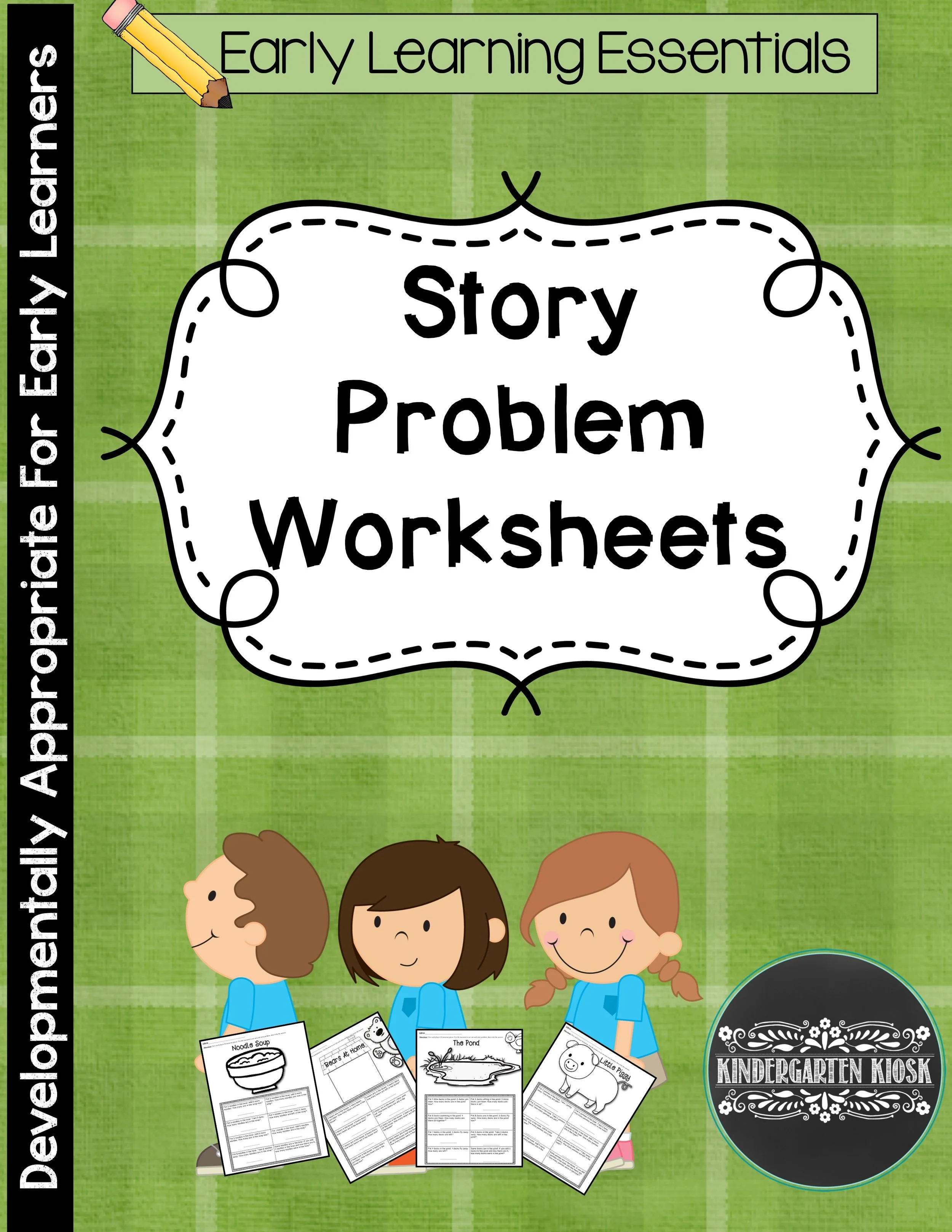 Story Problem Worksheets — Kindergarten Kiosk