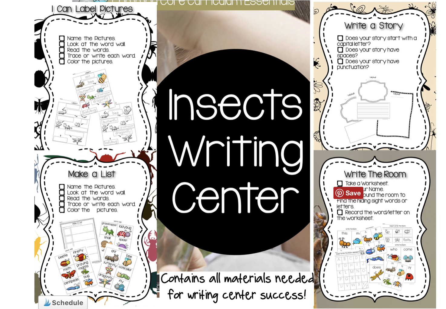 Insect Writing Activities — Kindergarten Kiosk