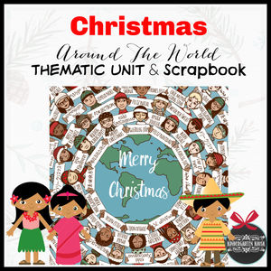 Christmas Around The World Theme Unit and Scrapbook — Kindergarten Kiosk