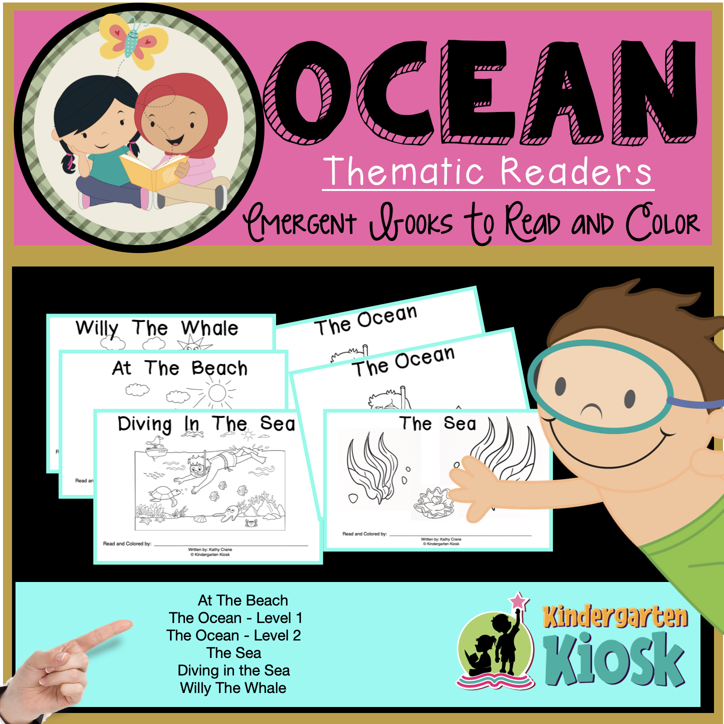 Ocean Sight Word Readers — Kindergarten Kiosk