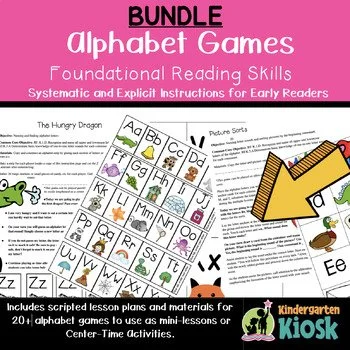 Back to School Alphabet Activities County Fair Style — Kindergarten Kiosk