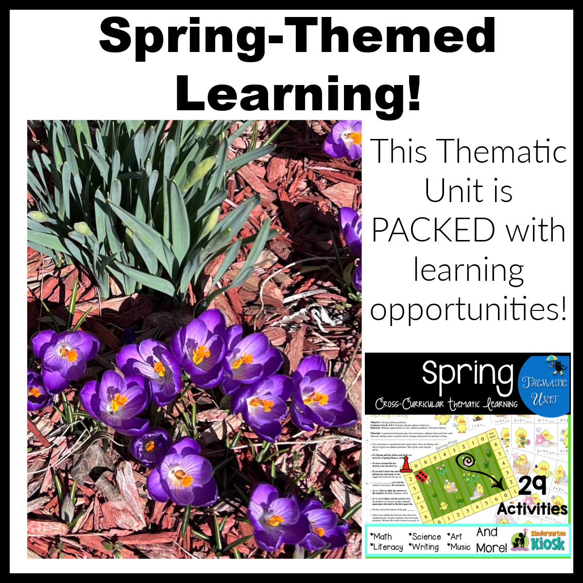 Spring Activities — Kindergarten Kiosk