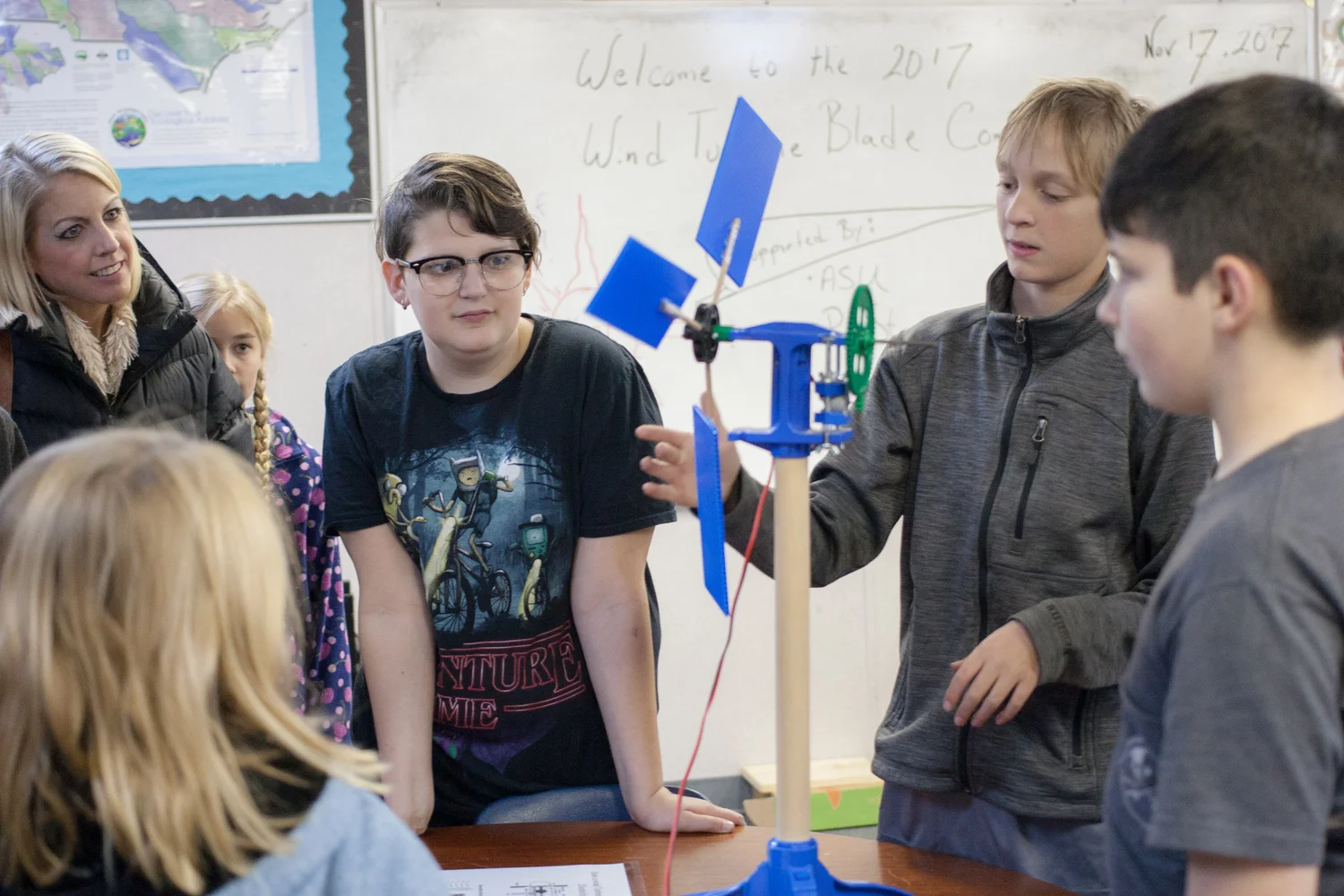 A tuition-free, public charter school Two Rivers Community School