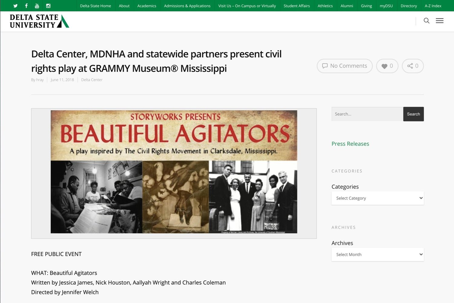 Mississippi Delta Civil Rights Heritage Archive — Mississippi Delta ...